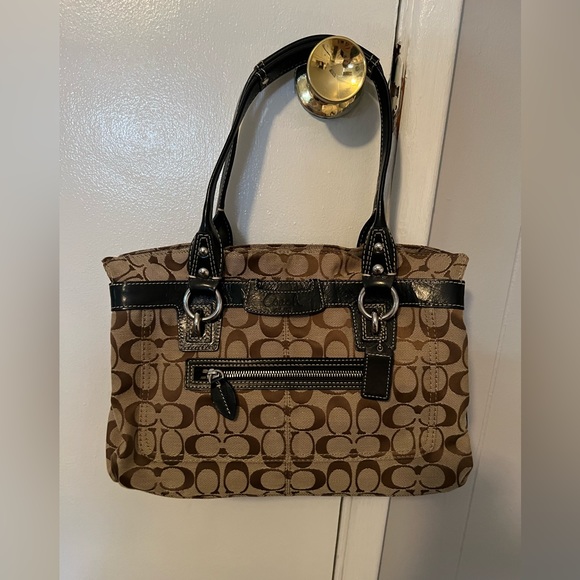 Coach | Bags | Coach Signature Canvas Shoulder Bag | Poshmark